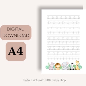 Preschool Alphabet Tracing Activities Handwriting Practice, Homeschool ...