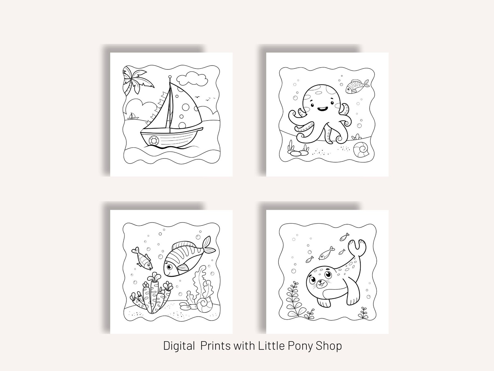 Printable Coloring Pages Printable Sea Animal Coloring Pages Printable ...