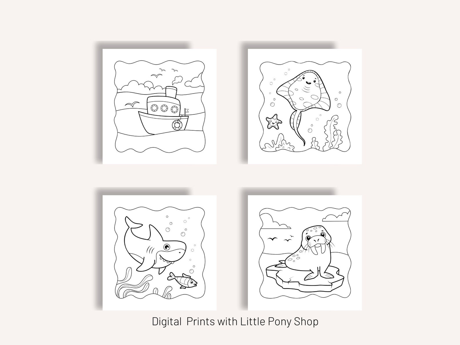 Printable Coloring Pages Printable Sea Animal Coloring Pages Printable ...