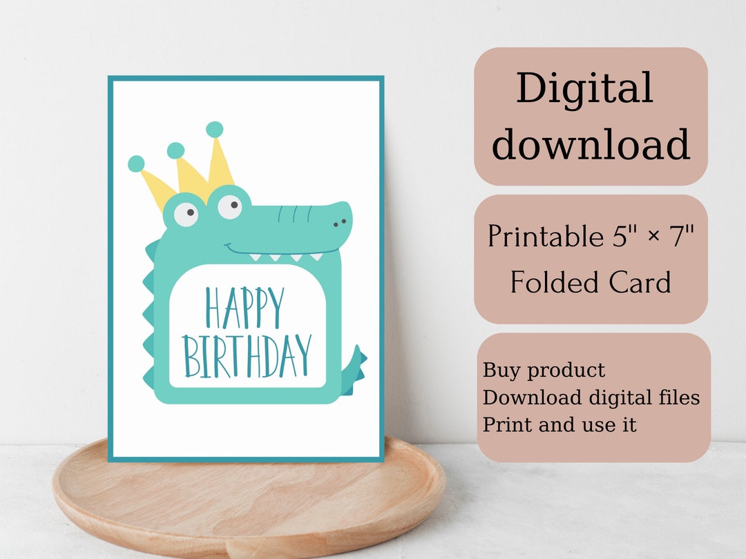 Children's Birthday Card Printable Funny Kids Celebration Greeting ...