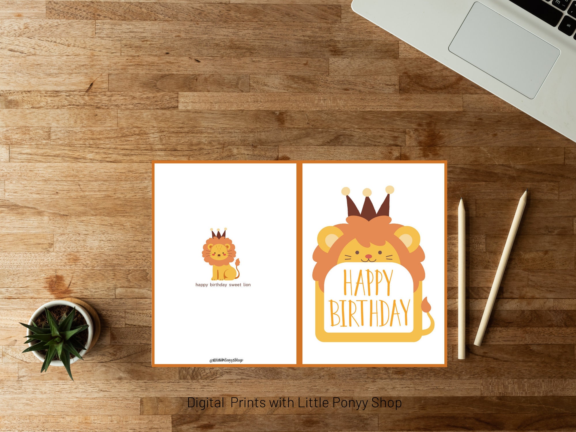 Printable Birthday Card Animal-themed Funny Kids Card Birthday Card ...