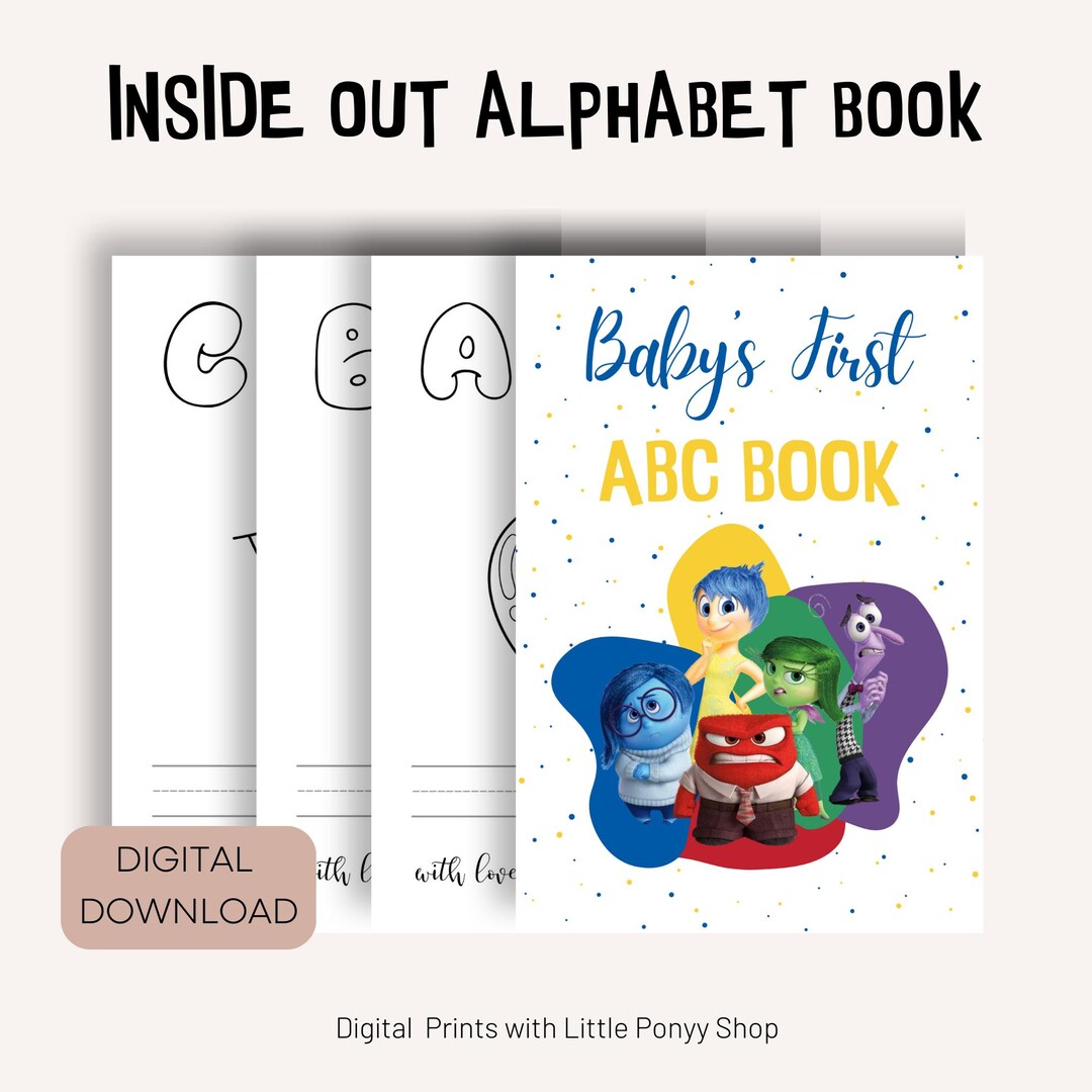 Editable Inside Out Baby's First 123 Book Baby Shower Game Inside Out ...