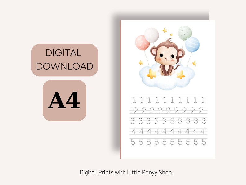 Number Worksheet Number Tracing Worksheet for Kids Preschool Number ...