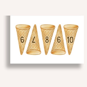 Count the Ice Cream Scoops, , Preschool Math, Preschool Worksheet ...
