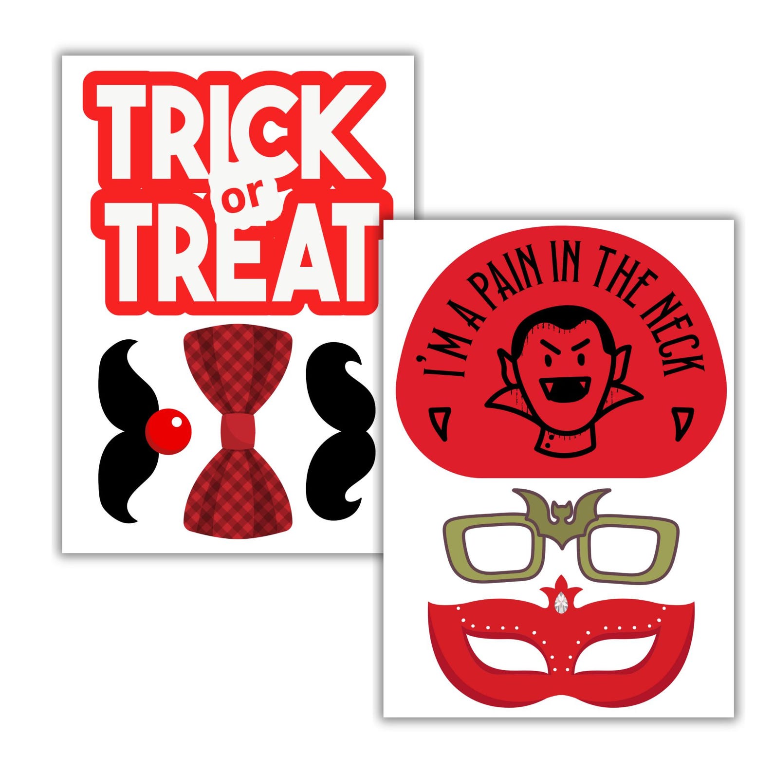 Halloween Photobooth Props, Printable Halloween Photo Booth Props Kids ...