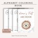 Editable ABC Book Baby Shower Game Sun Alphabet Coloring Book Baby's ...