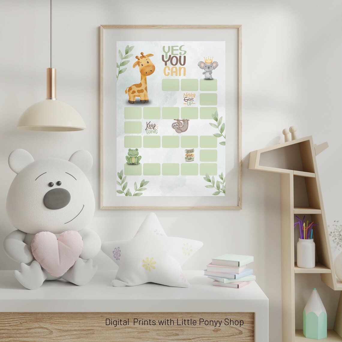 Printable Animal Reward Chart Animal Behavior Chart Daily - Etsy