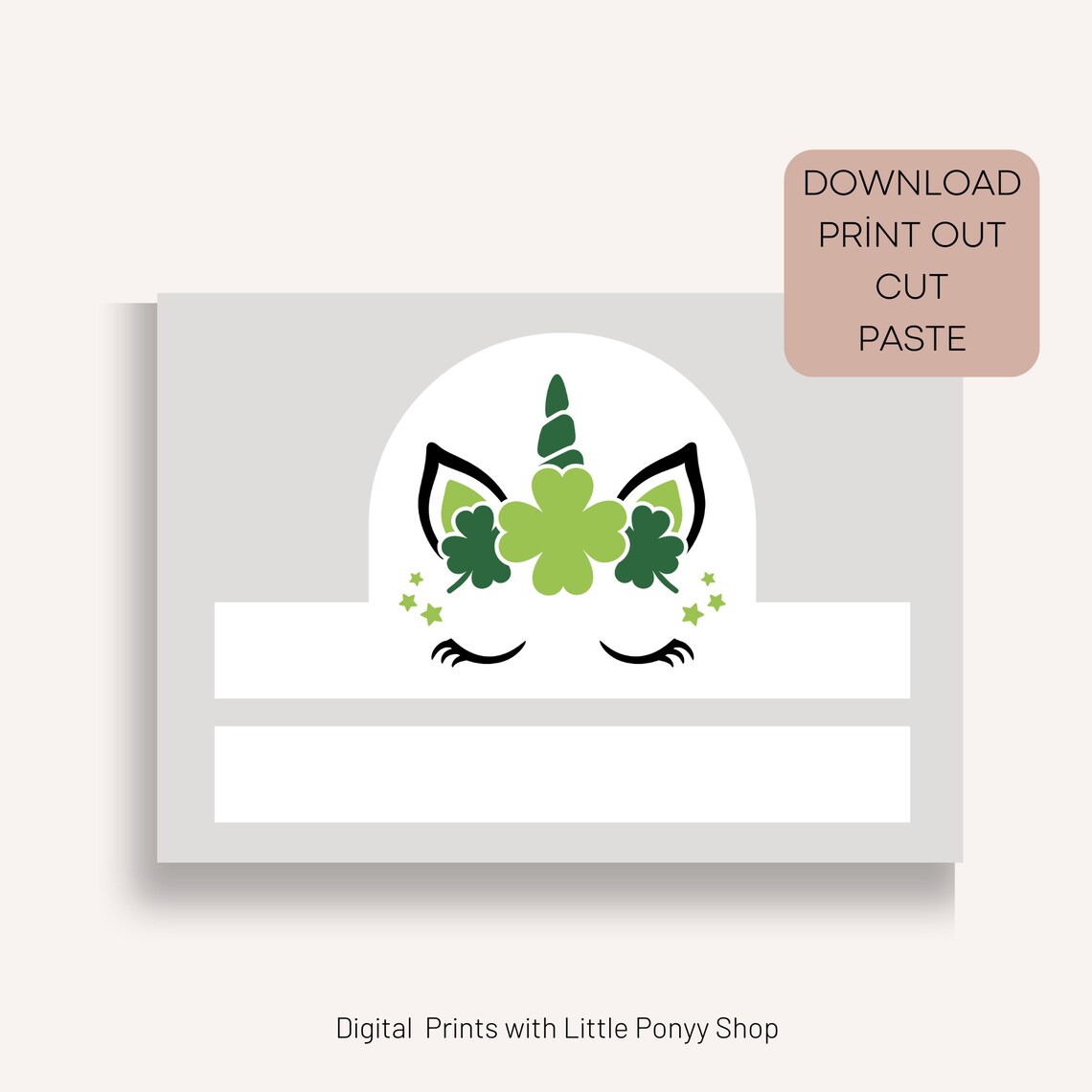 Leprechaun Hat Paper Crown Headband St Patrick's Day Party Mask ...