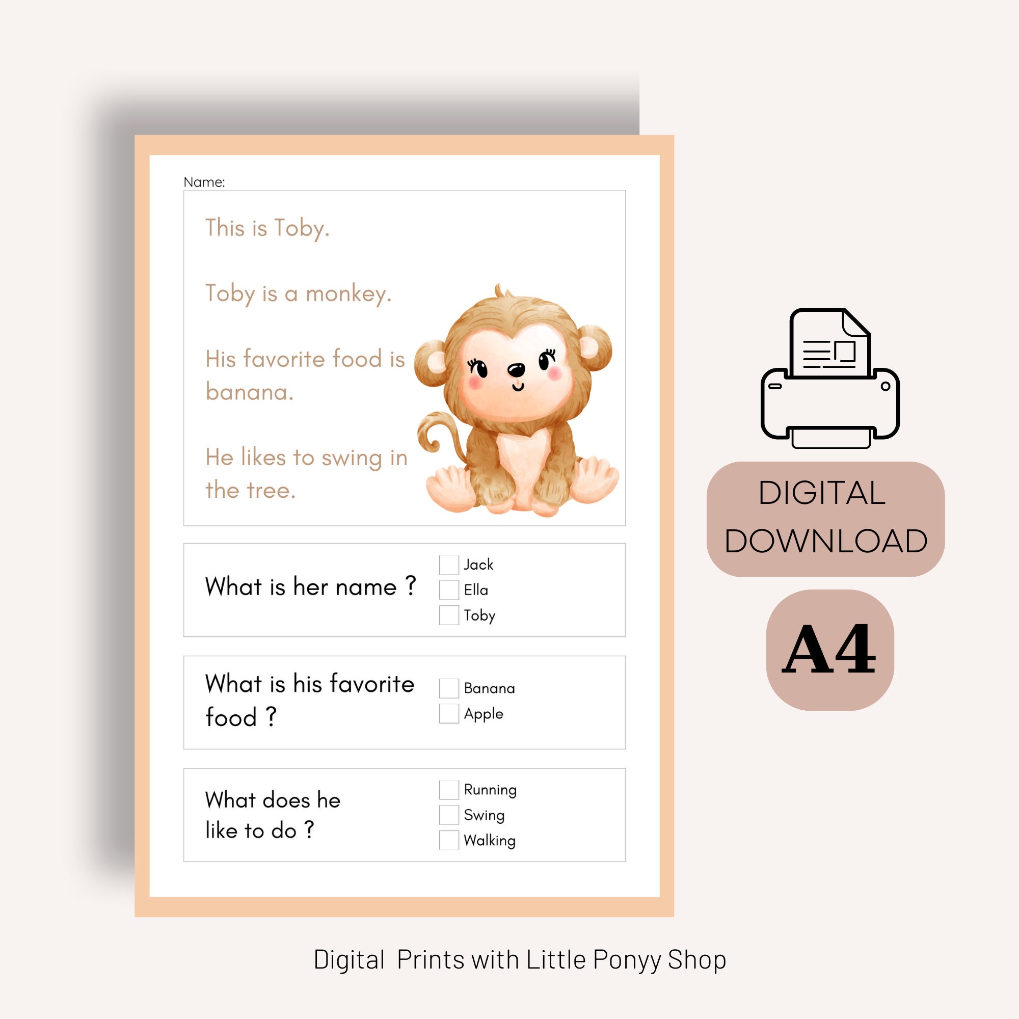 Kindergarten Reading Worksheets, First Grade Reading, at Home Reading ...
