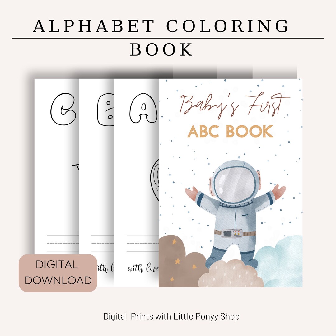 Editable Baby Shower ABC Book, First Alphabet Book, Baby's First ABC ...