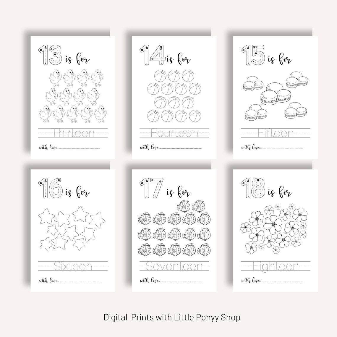 Editable Baby's First 123 Book Baby Shower Coloring Pages Baby Shower ...