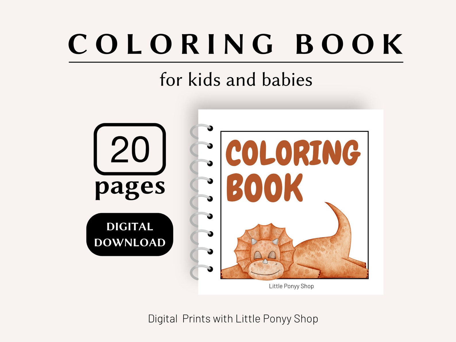Dinosaur Coloring Book , Baby Dinosaur Printable Coloring Book ...