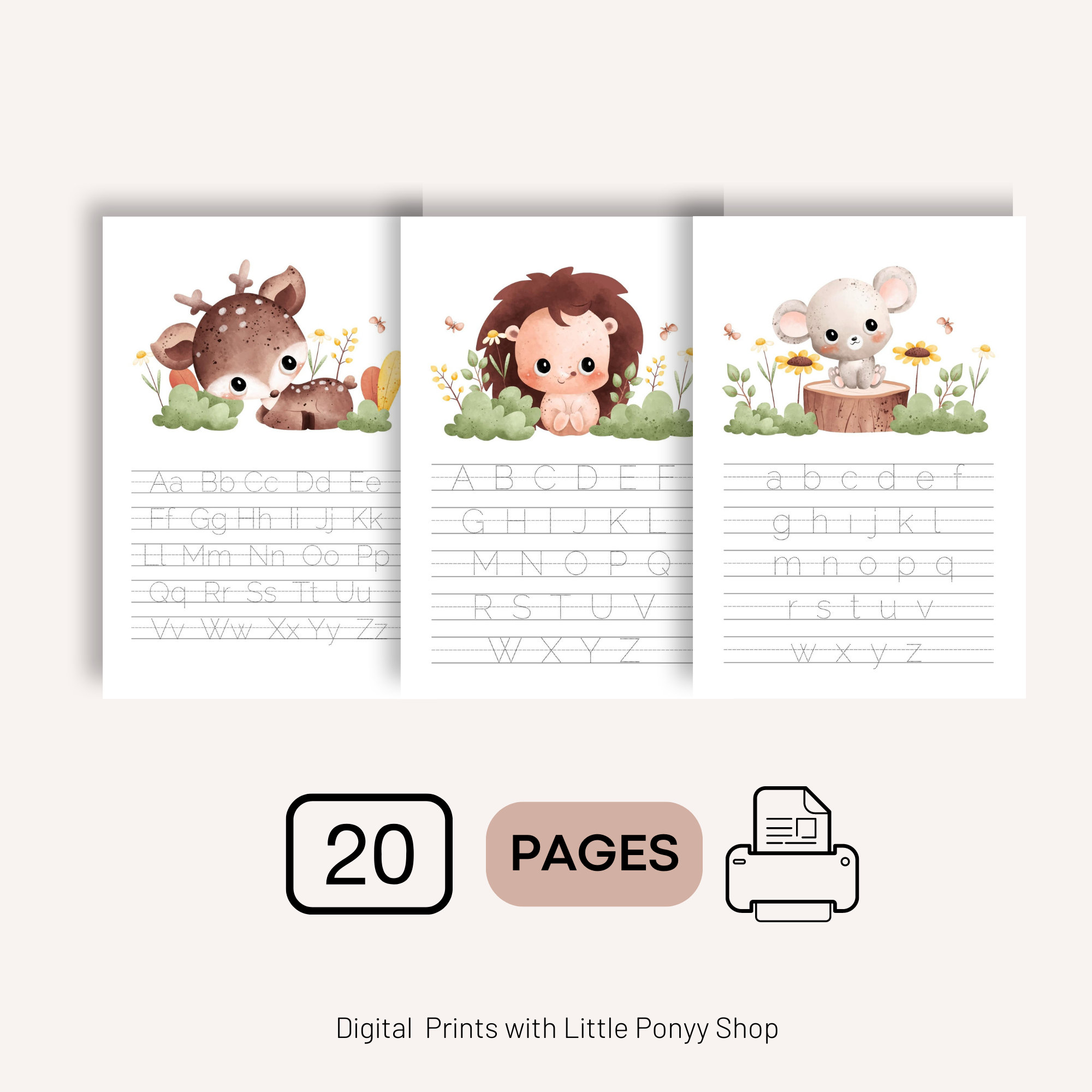 Printable Name Tracing Bundle Handwriting Practice Trace Number Writing ...