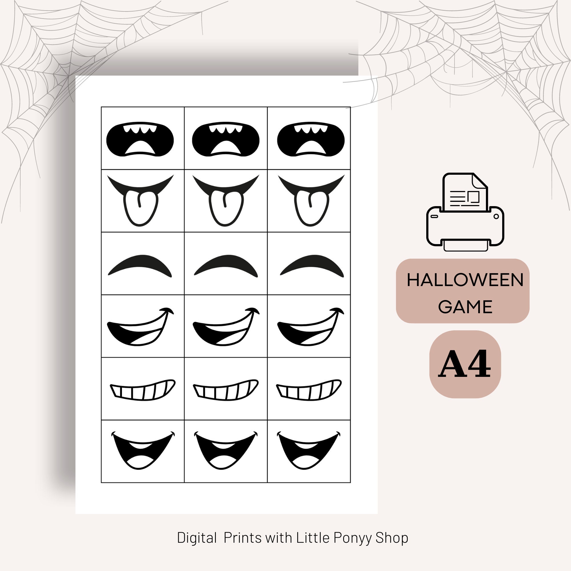 Printable Halloween Activity, Halloween Game , Halloween Party Games ...