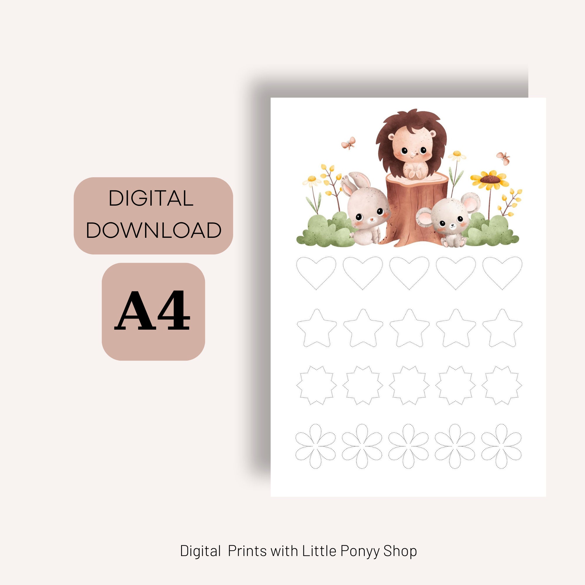 Printable Name Tracing Bundle Handwriting Practice Trace Number Writing ...