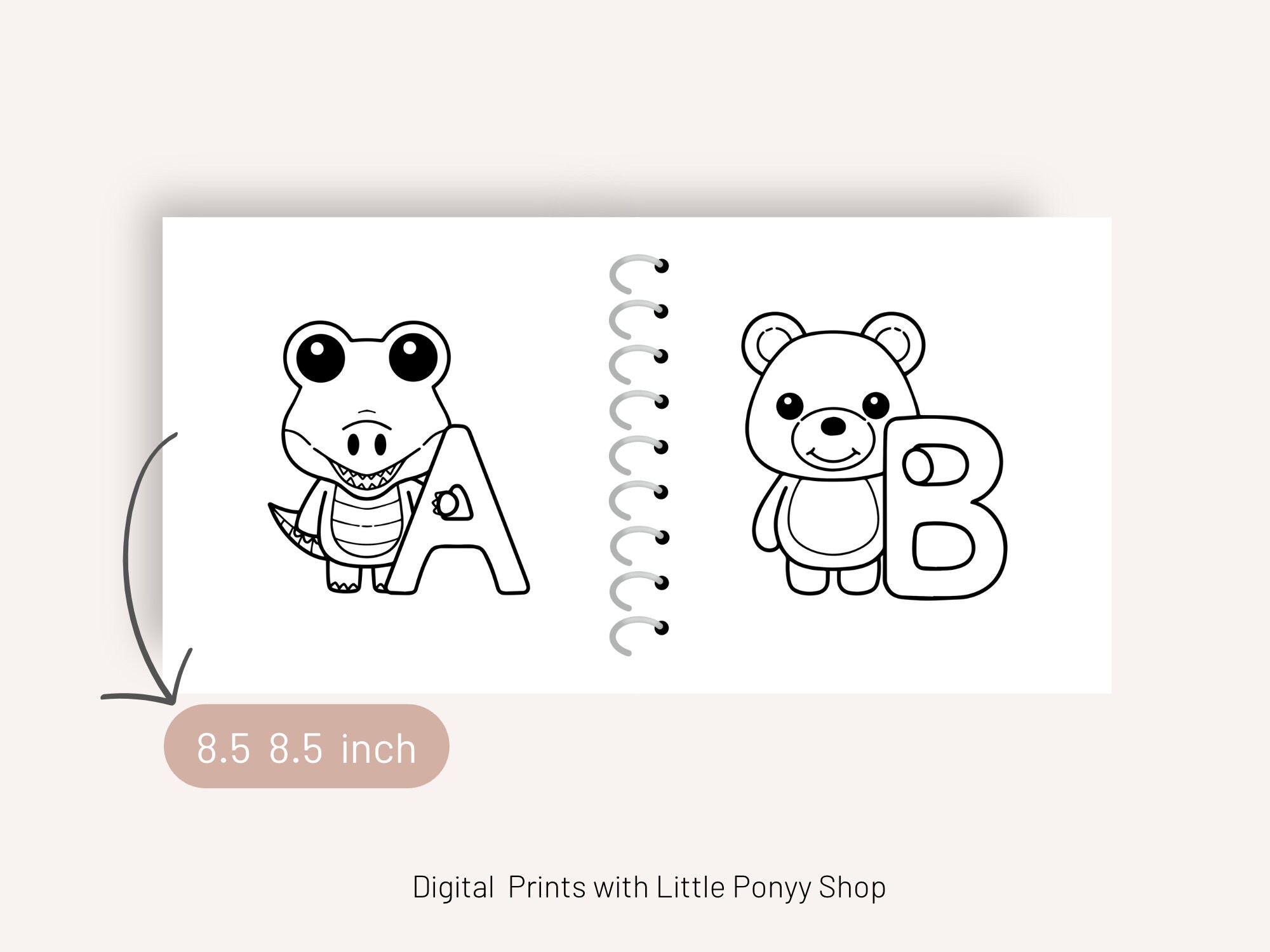 Alphabet Coloring Book for Kids Educational Alphabet Coloring ...