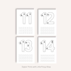 Preschool Numbers Tracing Worksheet, Handwriting Practice, Basic ...