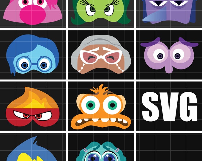 Inside Out 2 Printable Masks - Etsy