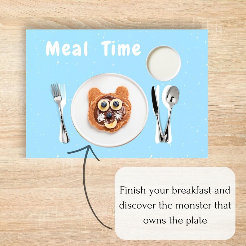 Weekly Printable Placemat , Picky Eaters , Kids Dinner Table ...