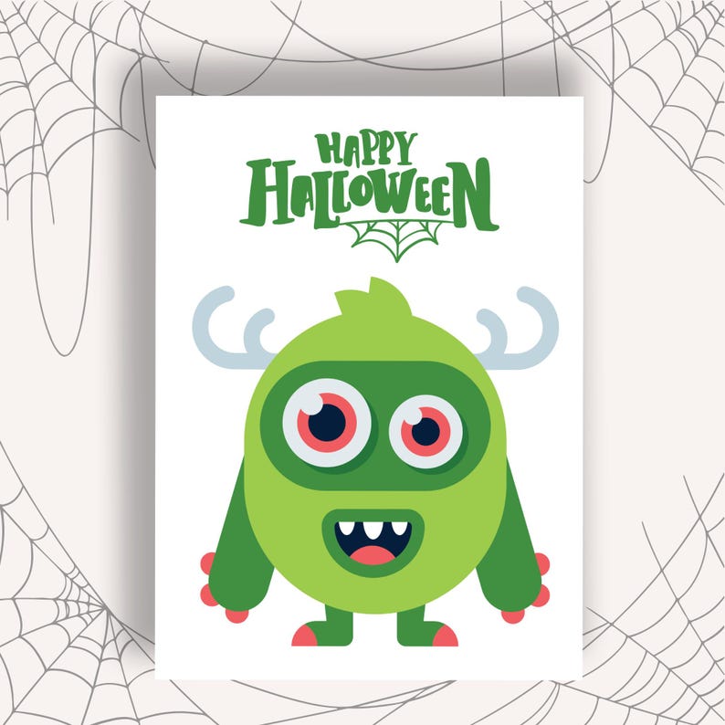Printable Monster Craft Template | Halloween Activities | Color, Cut ...