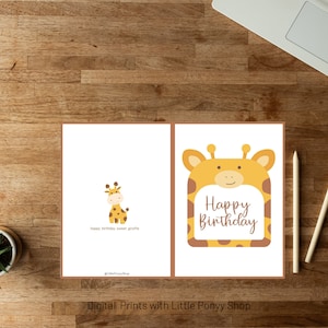 Digital Birthday Card Printable Birthday Card for Kids Birthday Cute ...