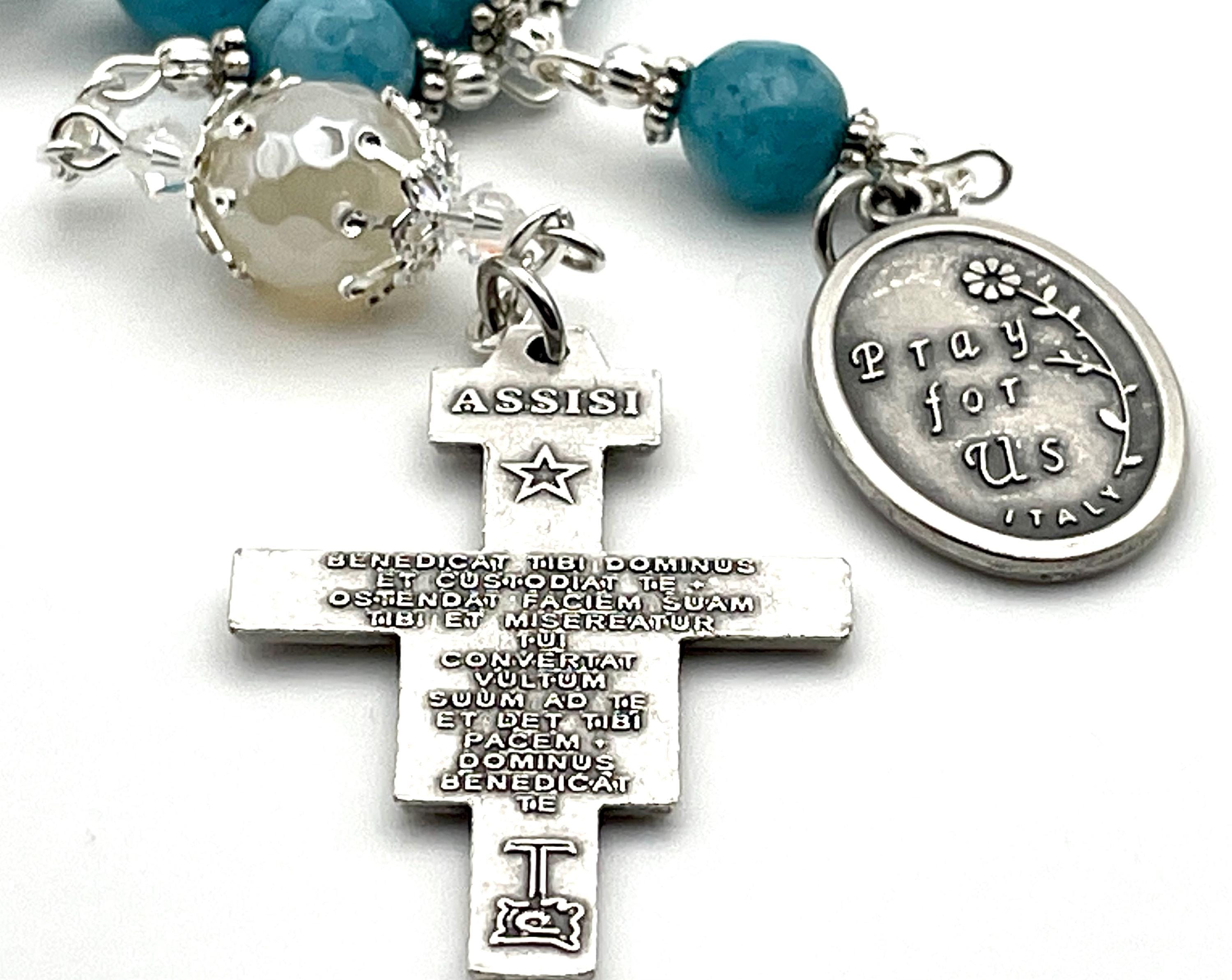 Saint Clare + Francis of Assisi Franciscan Tenner Chaplet One Decade ...