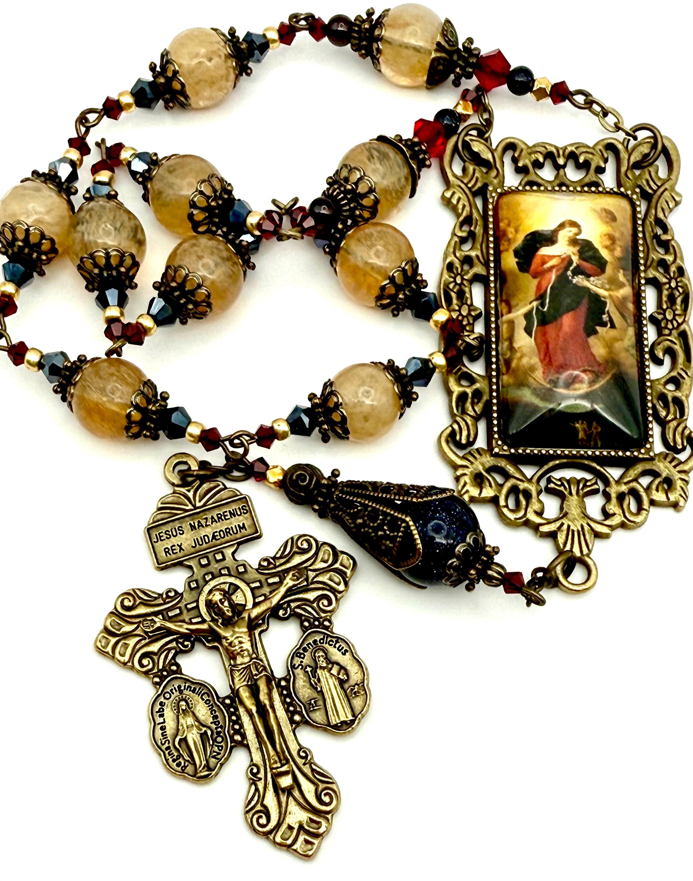 Our Lady Undoer/untier of Knots Heirloom Tenner Chaplet One Decade ...