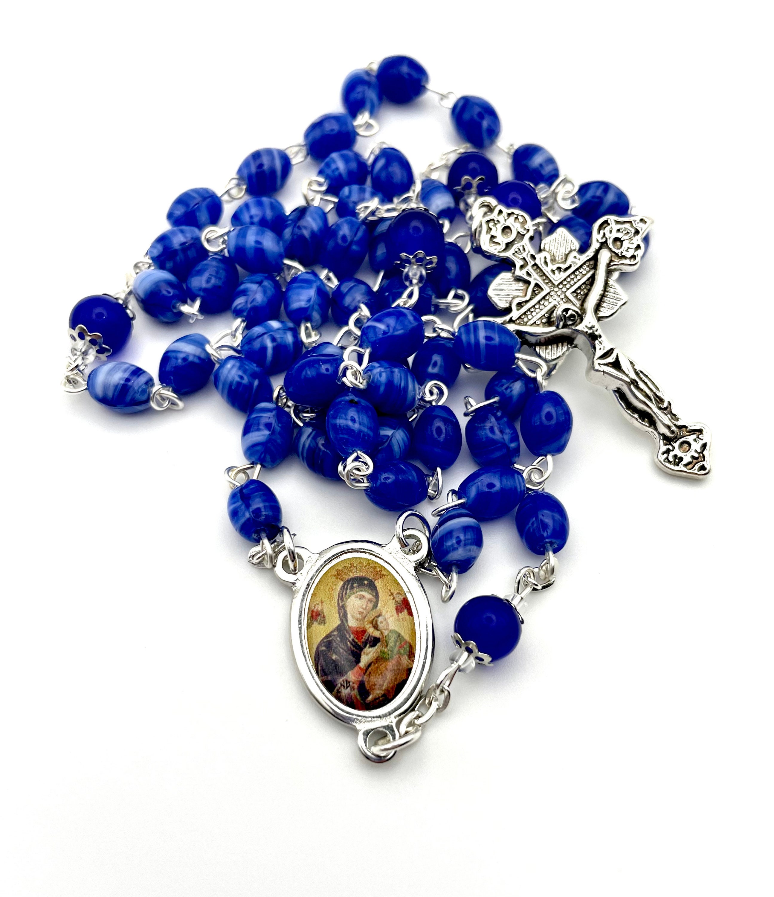 Our Lady of Perpetual Help Traditional Icon Centerpiece Rosary - Etsy
