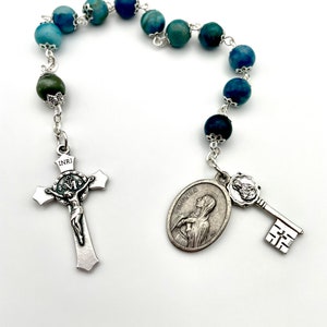 Vintage St. Monica + St. Augustine Medal, Sacred Heart + Immaculate ...