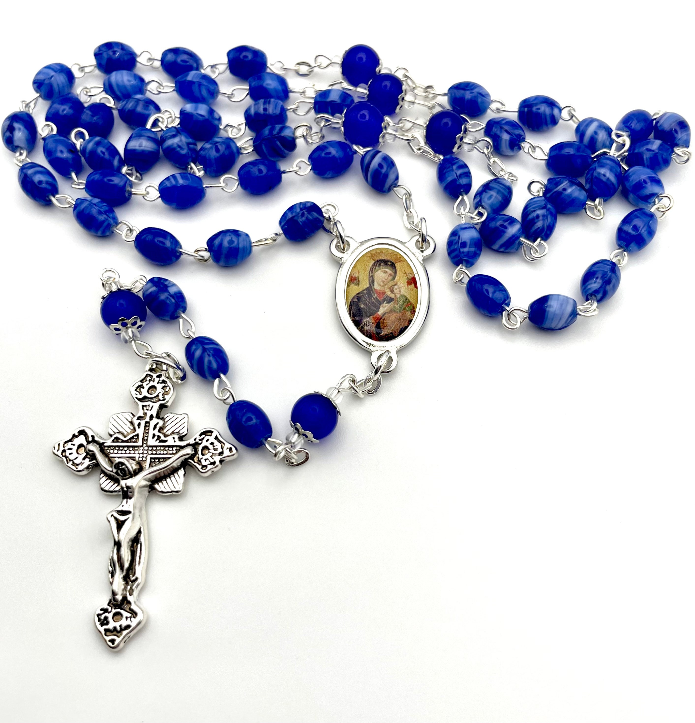 Our Lady of Perpetual Help Traditional Icon Centerpiece Rosary - Etsy