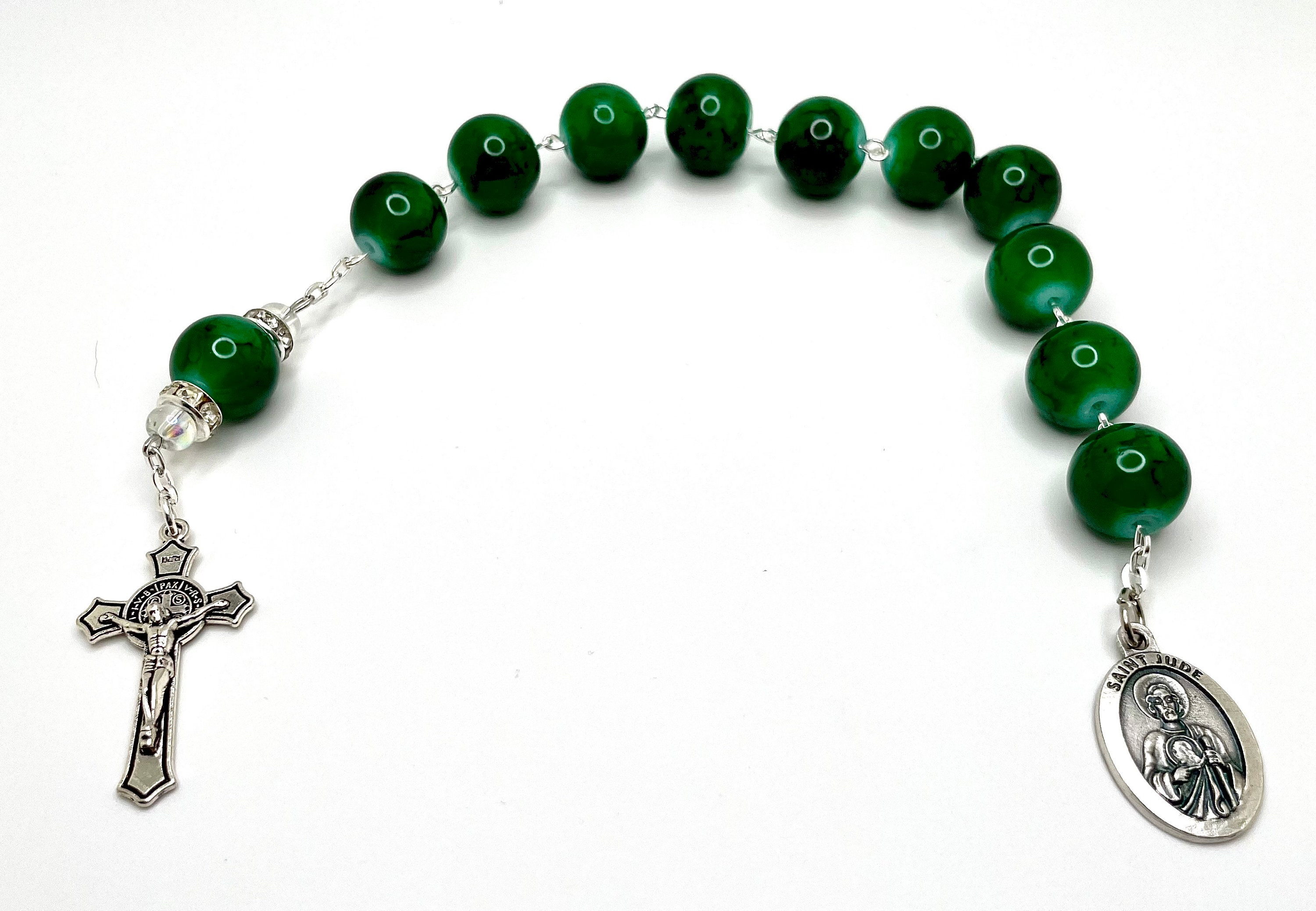 3rd Class Relic Saint Jude Tenner, One Decade Pocket Rosary, With St ...