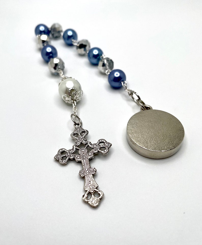 AMDG Tenner Chaplet One Decade Rosary With Large, Heavy AMDG Medal and ...