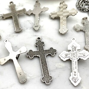 Silver Plated Crucifix Pendant Chain Necklace | Catholic Jewelry ...