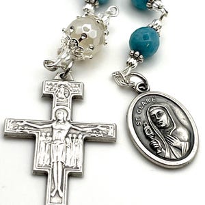Saint Clare + Francis of Assisi Franciscan Tenner Chaplet One Decade ...