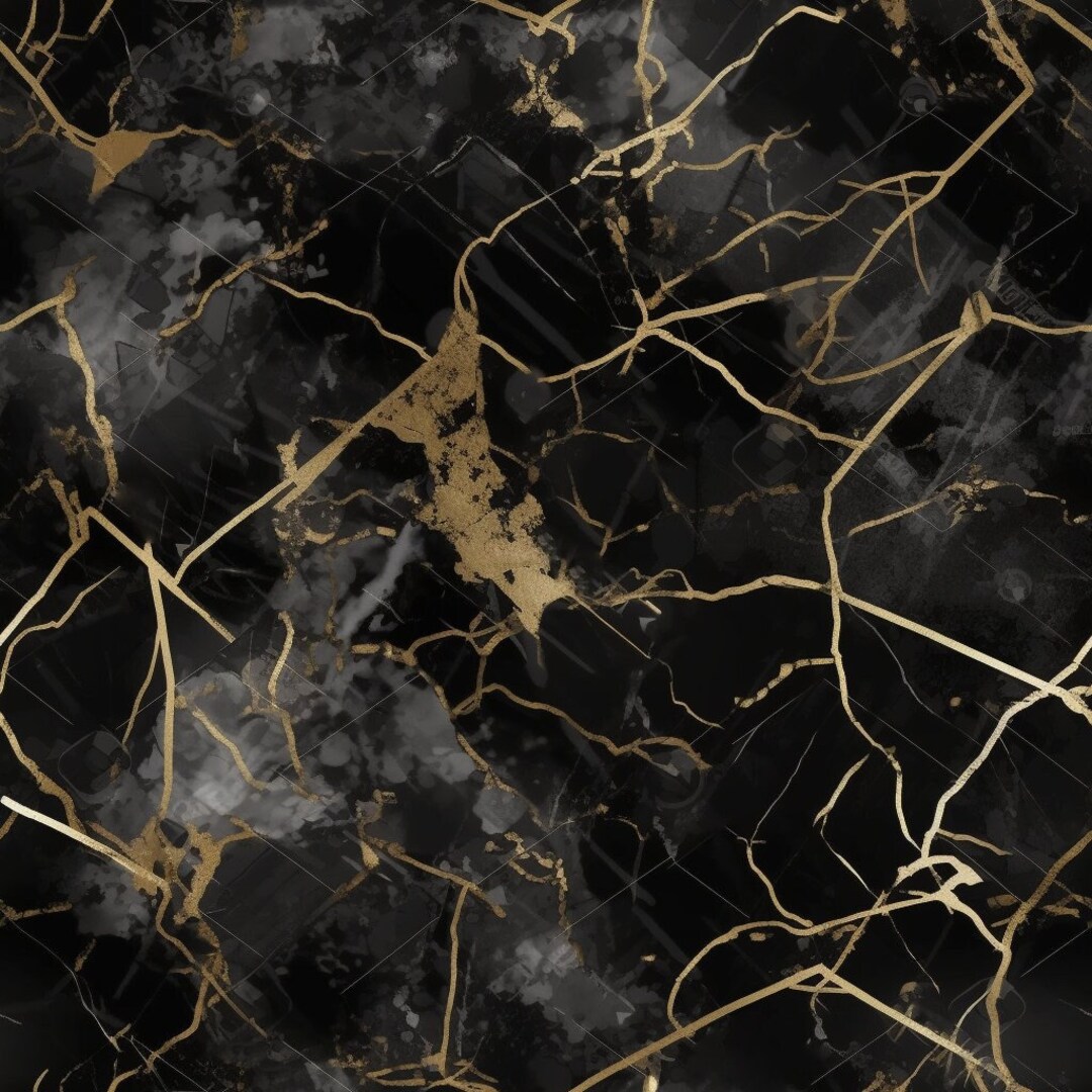 Black Marble With Gold Pattern - Etsy Australia