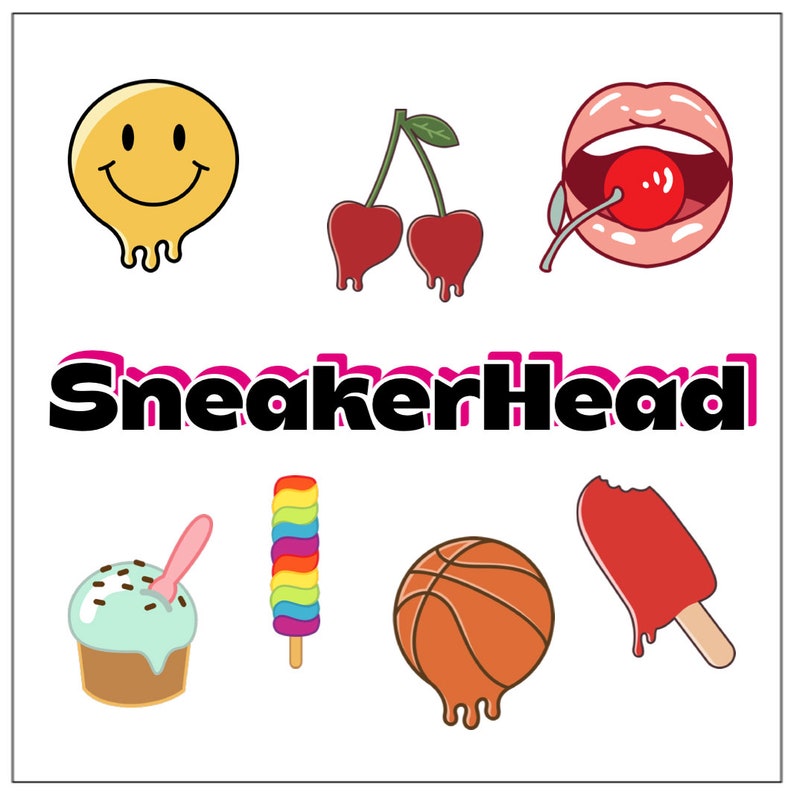 Sneaker Head Stickers Laptop Decals Fun Stickers Smiley Face Sticker ...