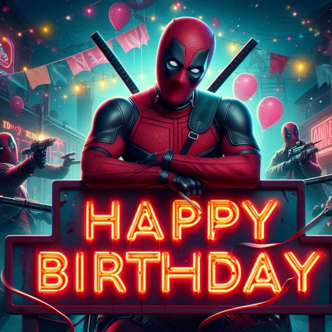 Happy Birthday Deadpool Banner - Etsy