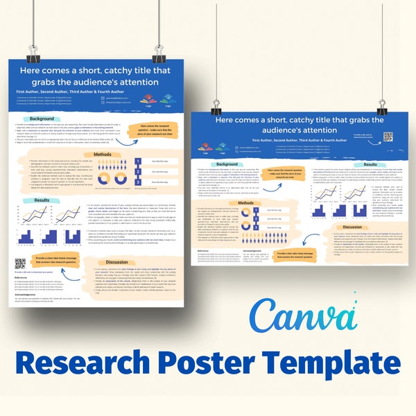 Scientific Research Poster Template - Etsy