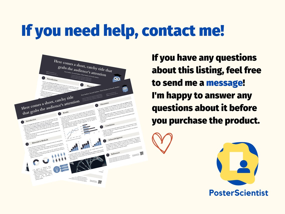 Scientific Conference Poster Template Canva to Present Your Study in ...