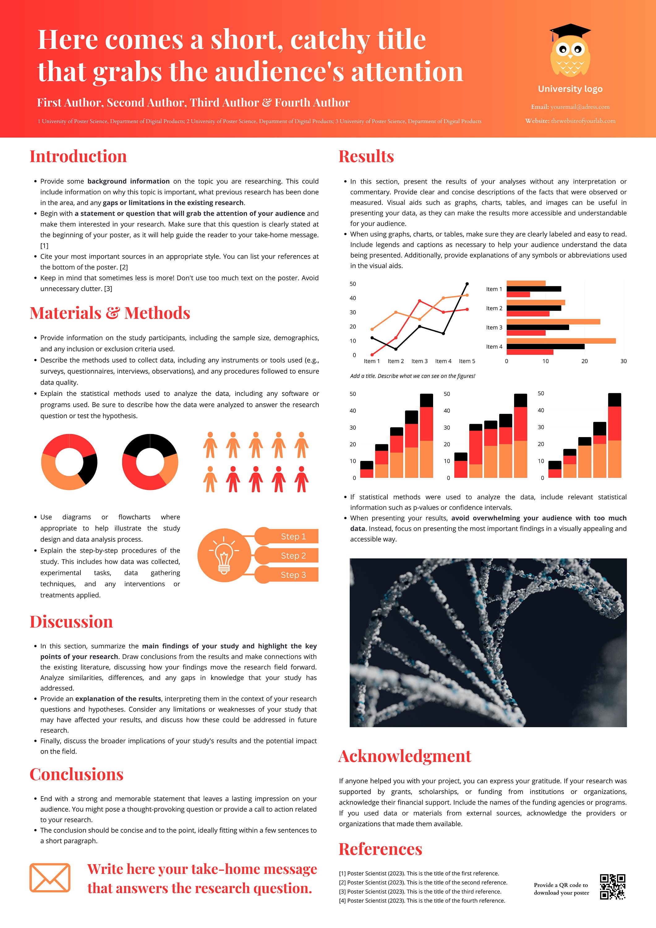 Canva Poster Template Bundle to Present Your Research - A0 Portrait and ...