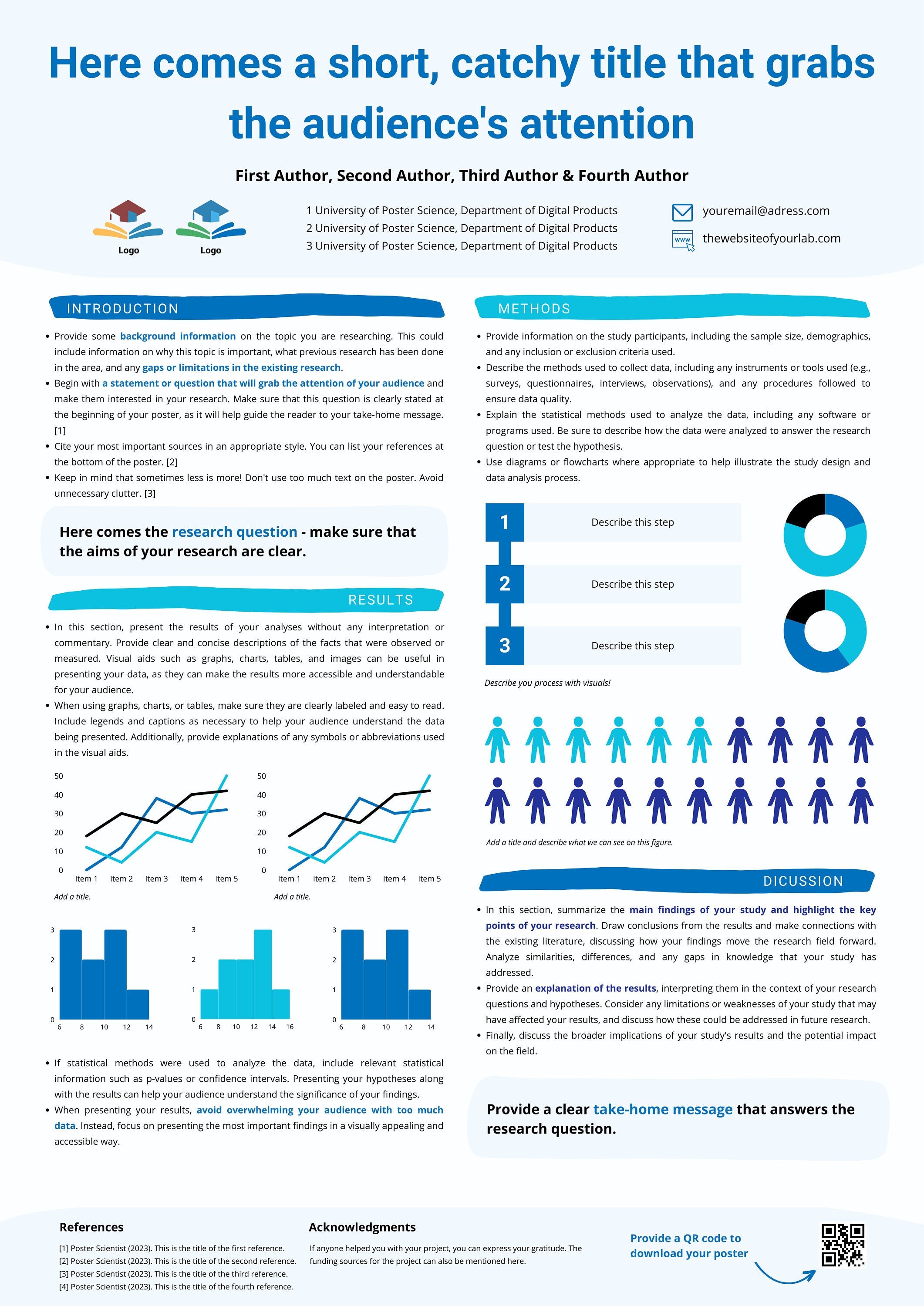 Research Poster Template Canva for Academic and Scientific ...