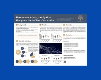 Academic Poster Template Powerpoint to Present Your Research Ideal for ...