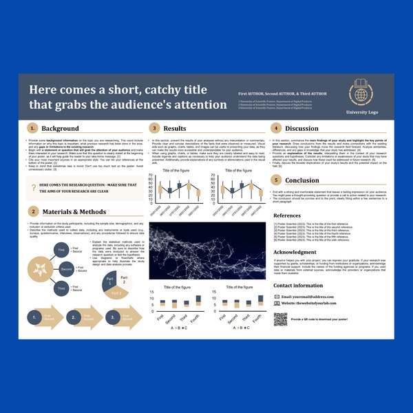 Powerpoint Poster Template - Etsy