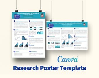 Scientific Conference Poster Template Canva to Present Your Study in ...