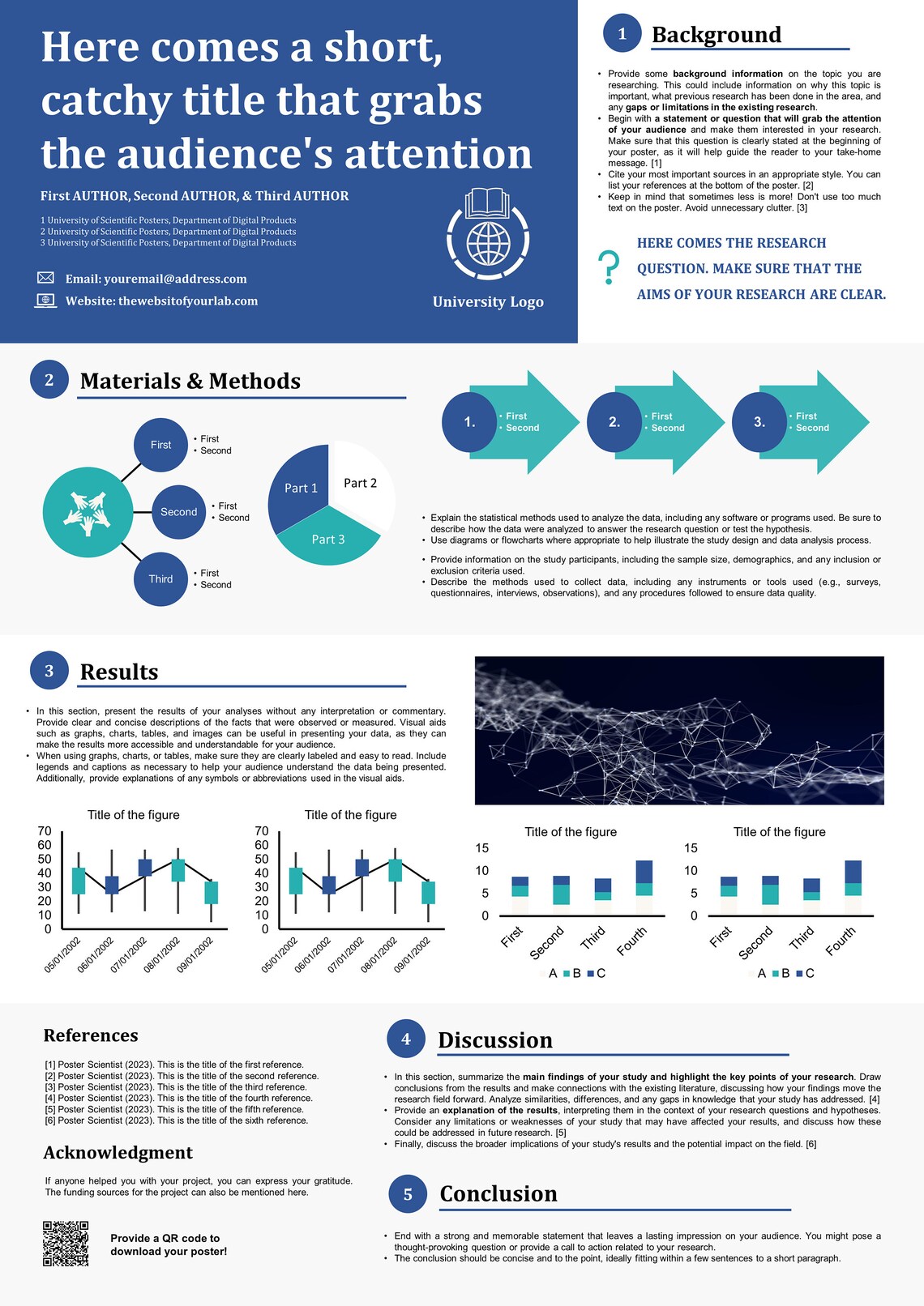 Academic Poster Template Powerpoint to Present Your Research Ideal for ...