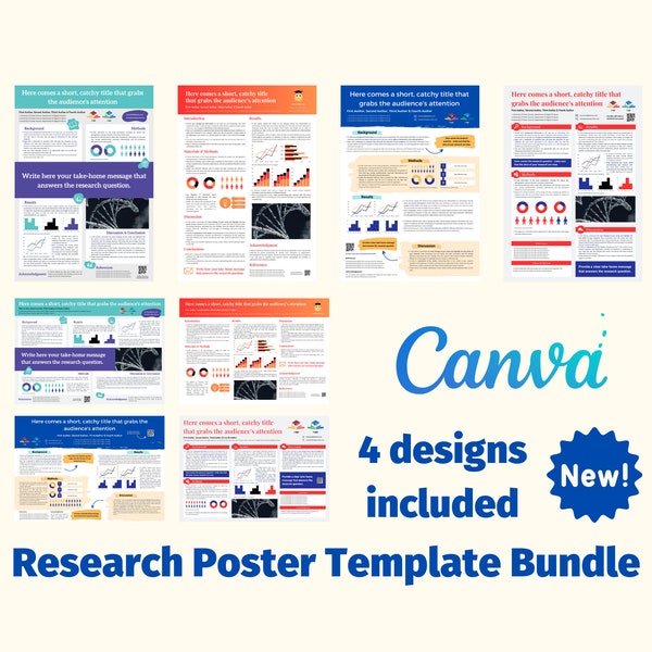 Scientific Research Poster Template - Etsy