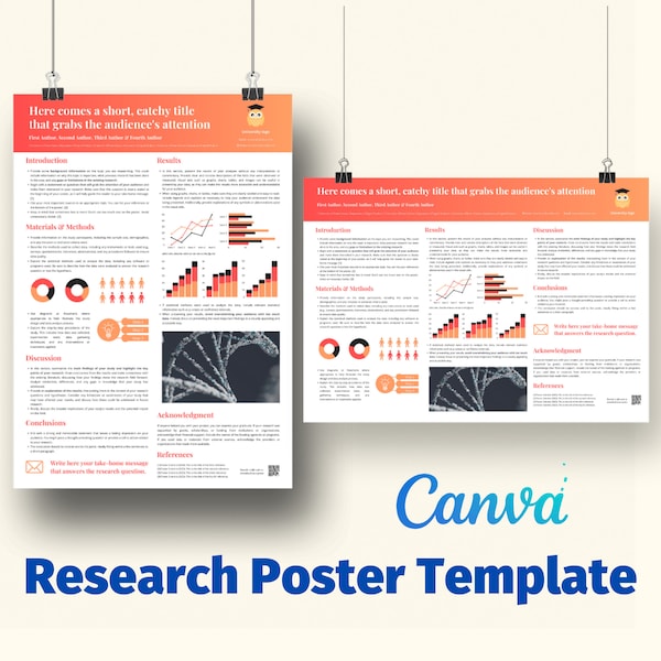 Scientific Research Poster Template - Etsy
