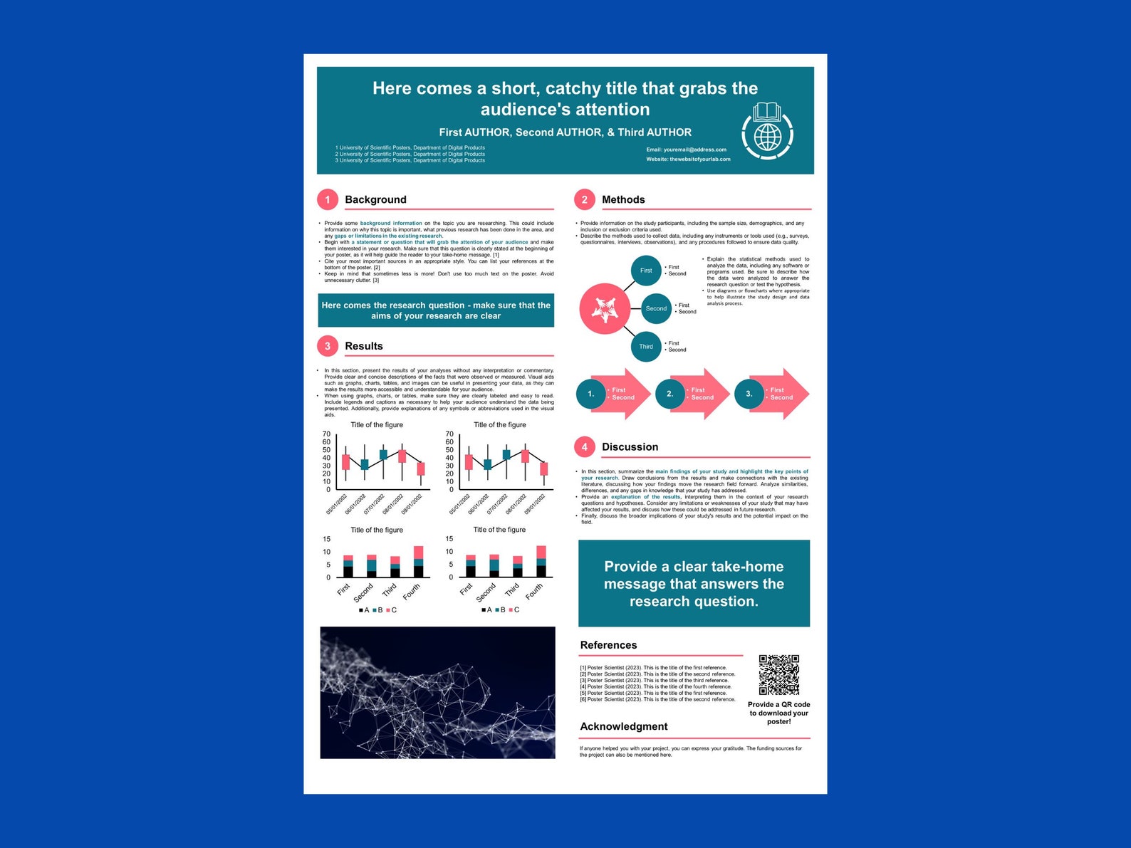 Academic Poster Template Powerpoint to Present Your Scientific Research ...