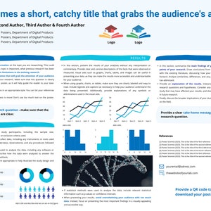 Research Poster Template Canva for Academic and Scientific - Etsy Canada