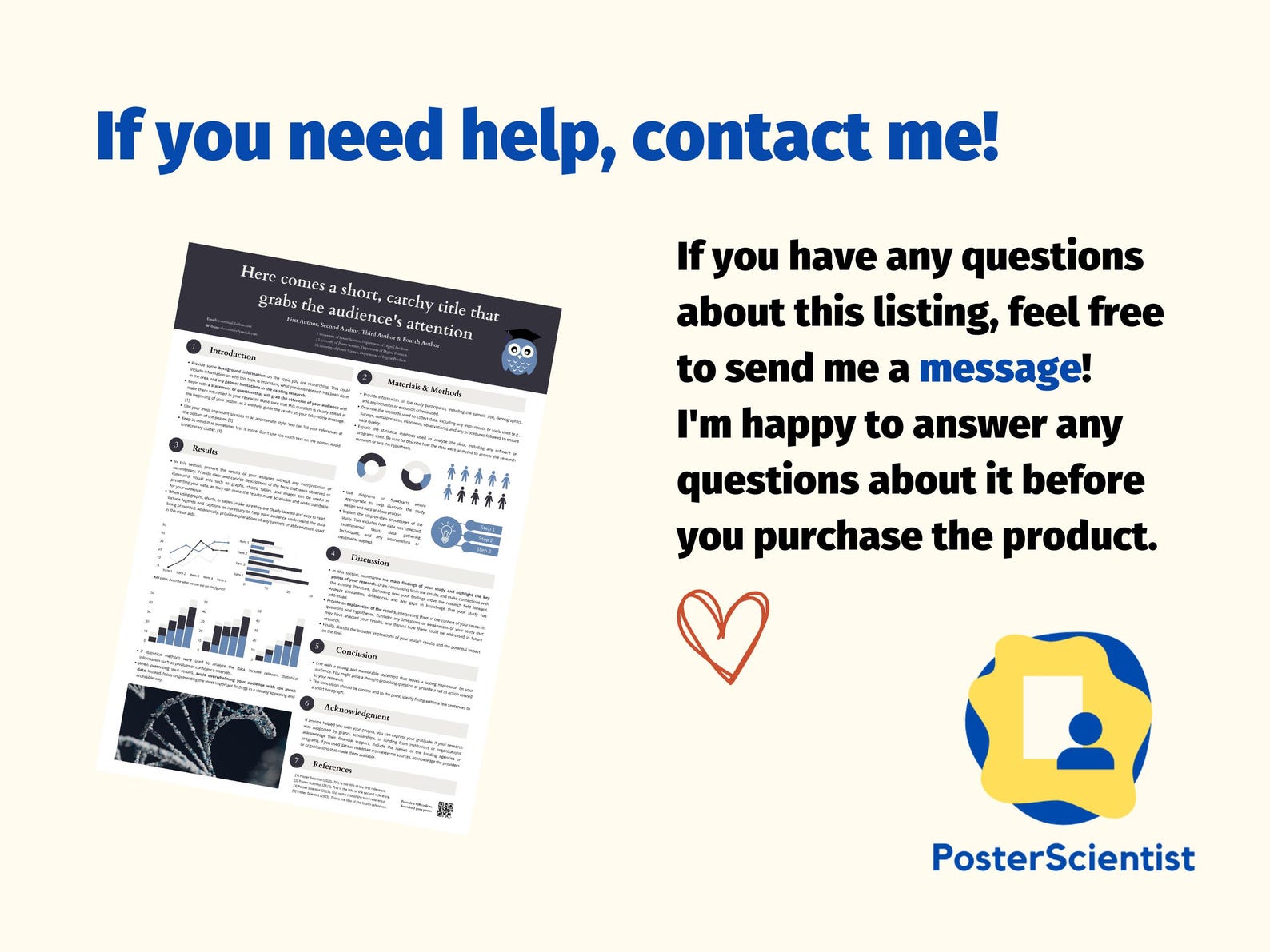 Scientific Conference Poster Template Canva to Present Your Study in ...